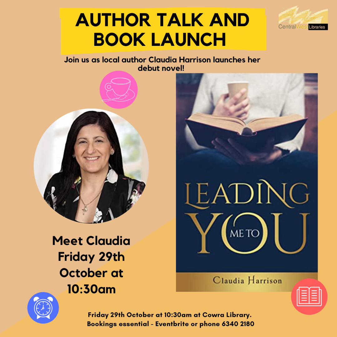 Claudia Harrison Book Launch at Cowra – Central West Libraries