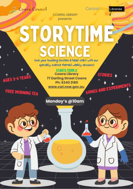 Cowra Library: Storytime Science – Central West Libraries