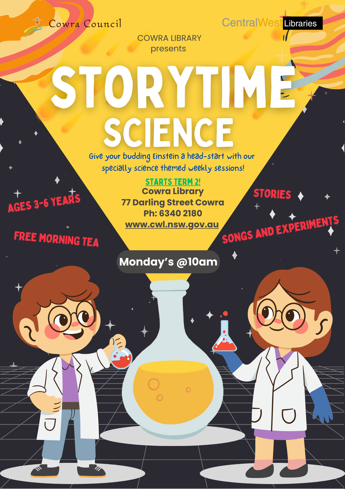 Cowra Library: Storytime Science – Central West Libraries