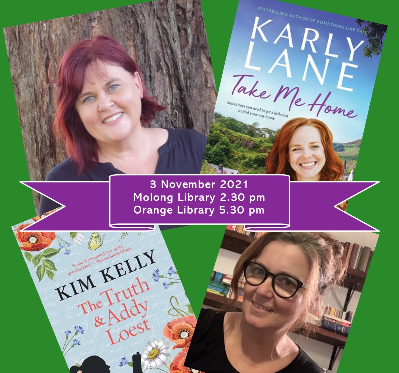 Meet Authors Kim Kelly and Karly Lane – Central West Libraries